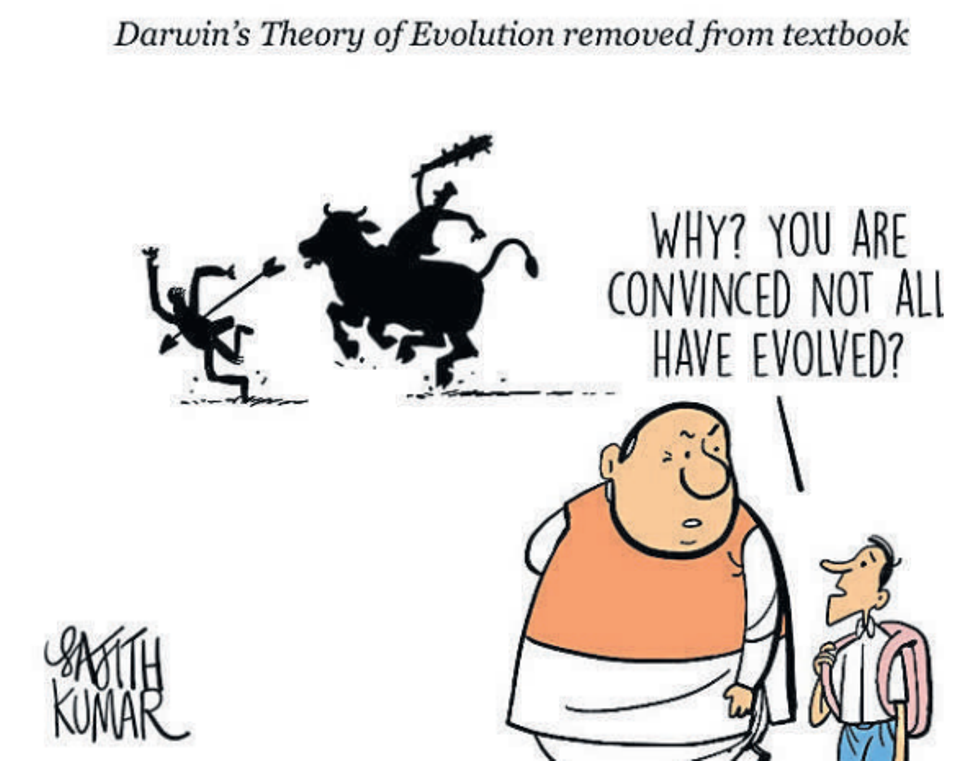 Darwin's Evolution Theory removed from classes 9 and 10 Science textbook