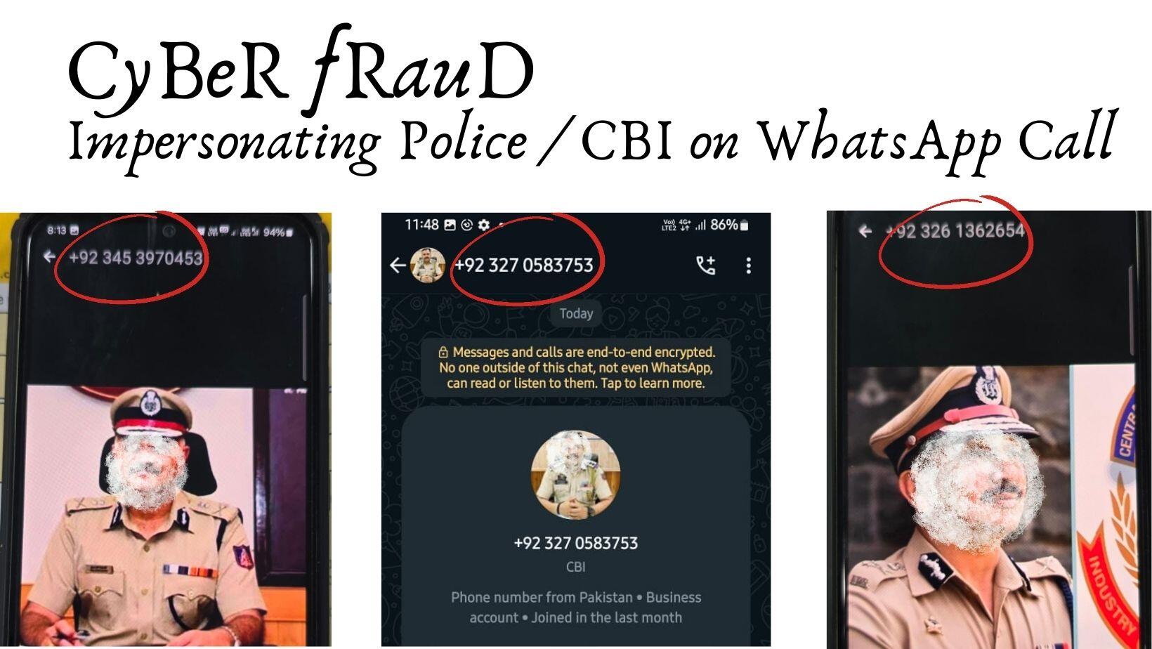 Cyber Criminals using fake numbers of neighboring countries and arab countries are impersonating ...