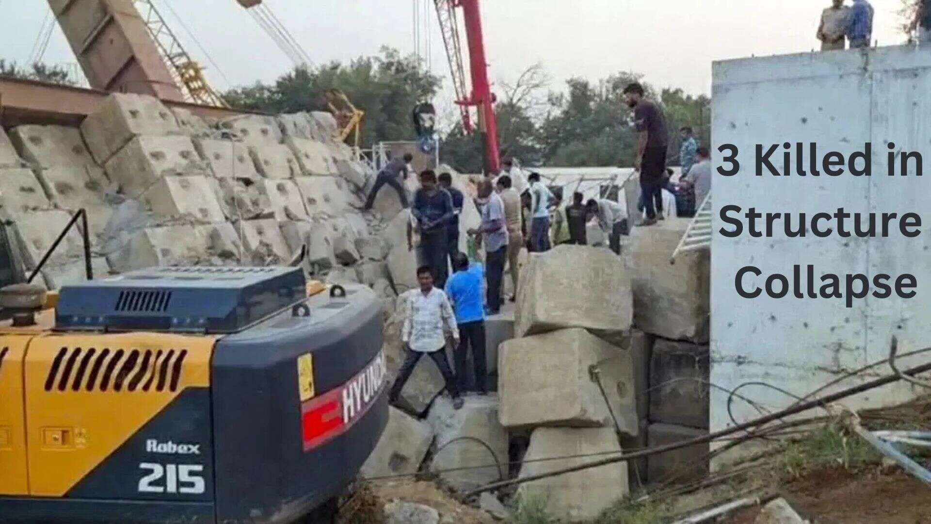 3 Dead in Bullet Train Under-Construction Structure Collapse