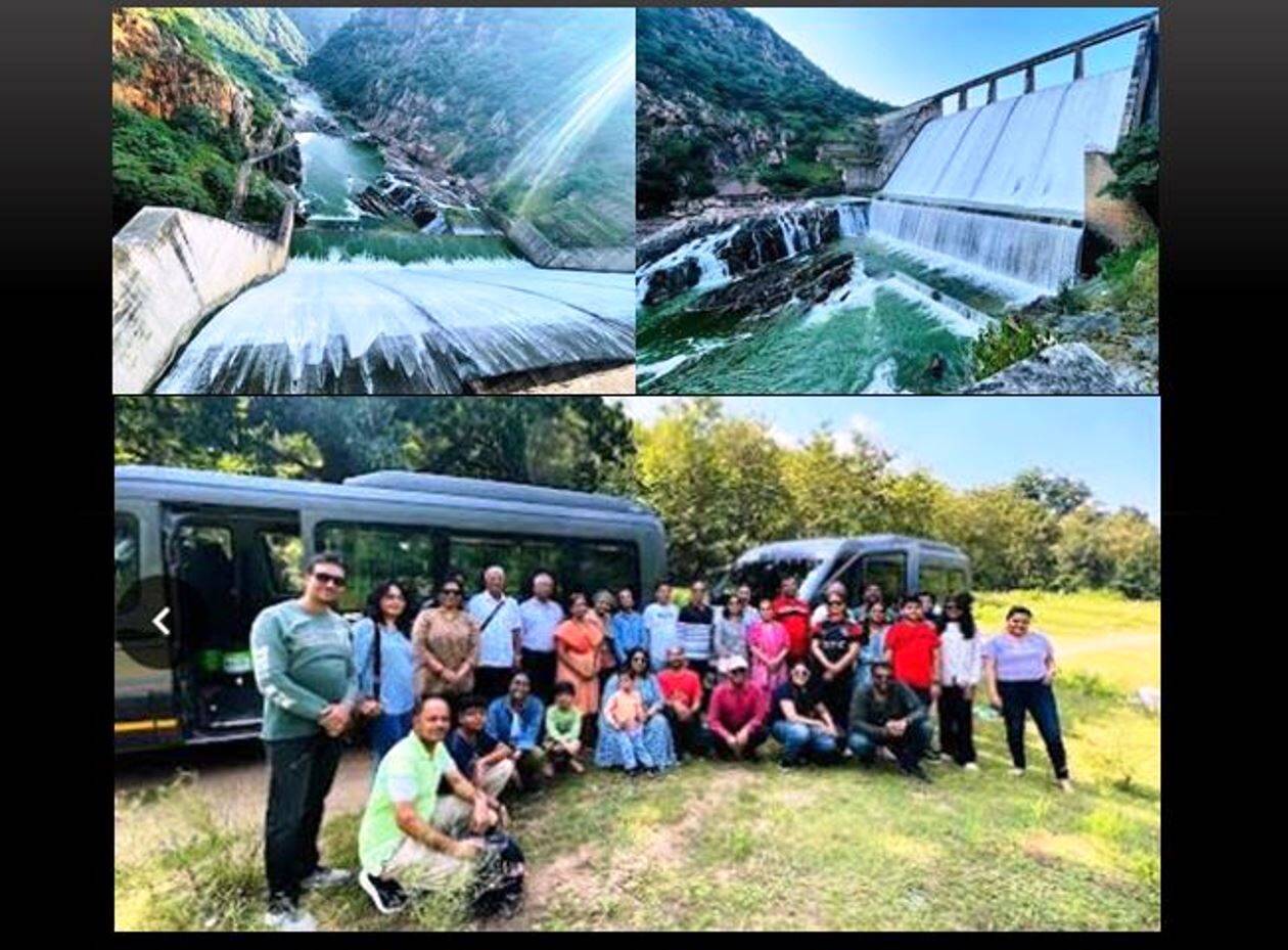 Nature lovers were overwhelmed to see the gushing Jharni Mata waterfall ...