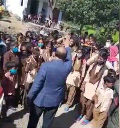 Angry children created ruckus with arrangements in government school