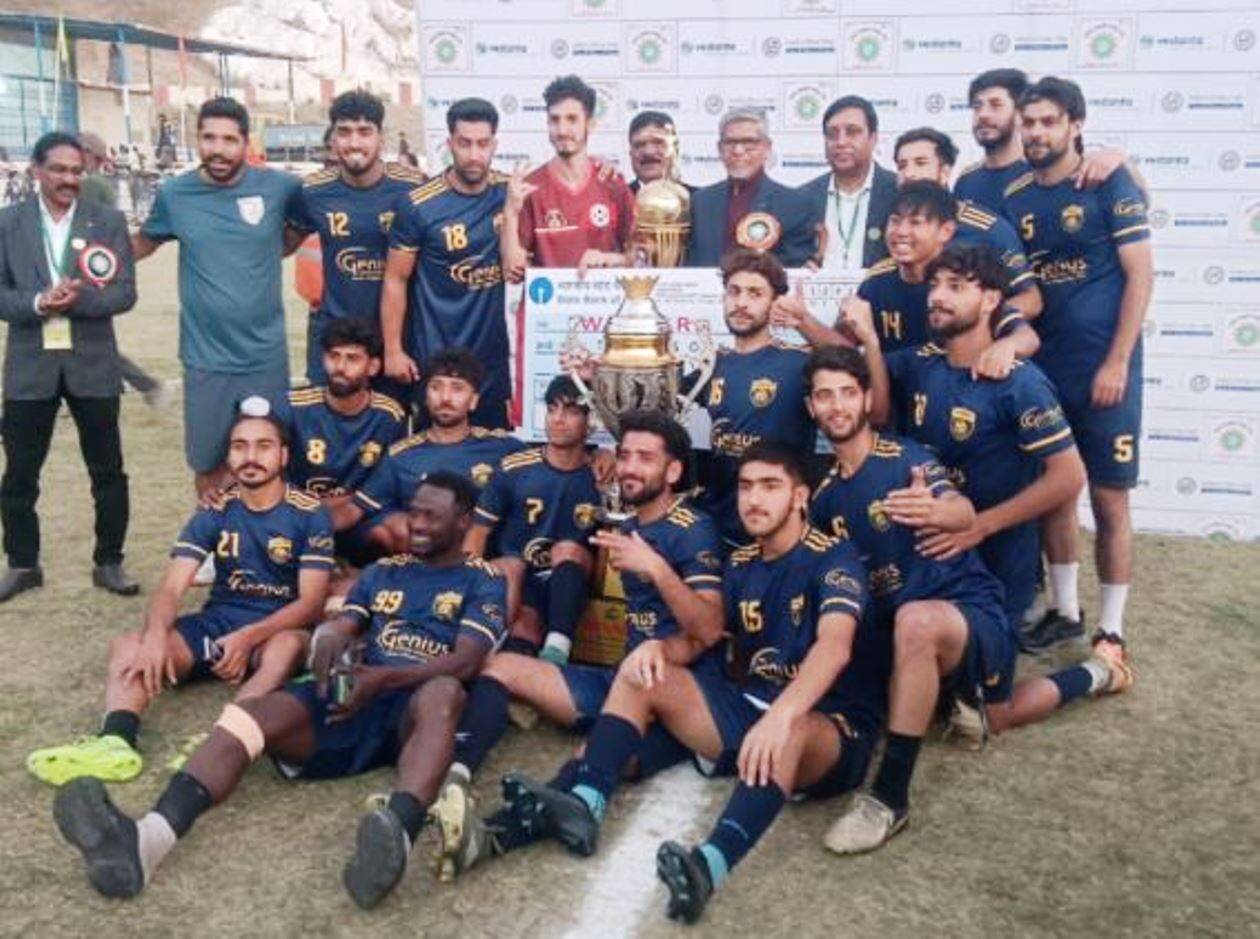 Kashmir United Lifts MKM Football Trophy