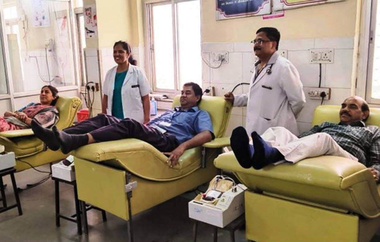 Blood Donation Camp by Gynae Department of MB Hospital