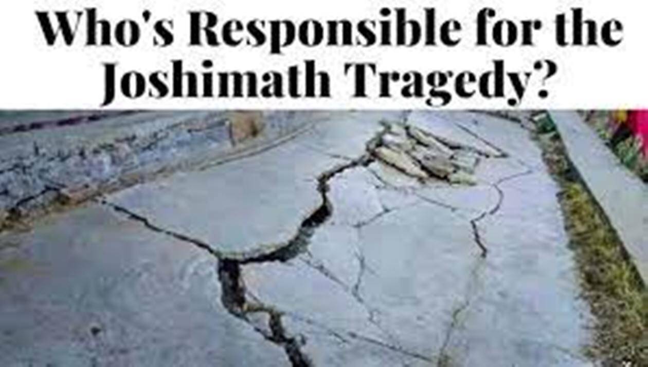 Land Subsidence in the case of Joshimath tragedy