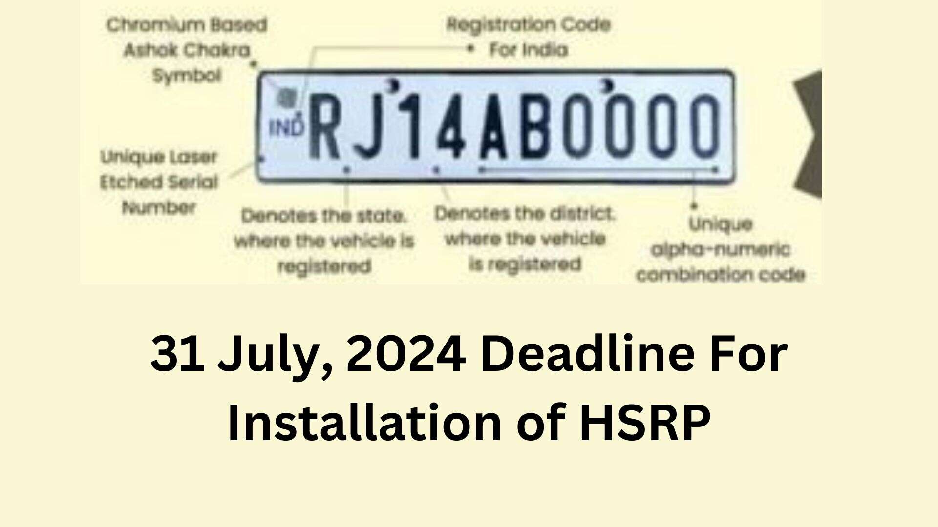 Deadline for Installing HSRP is Set for July 31, 2024