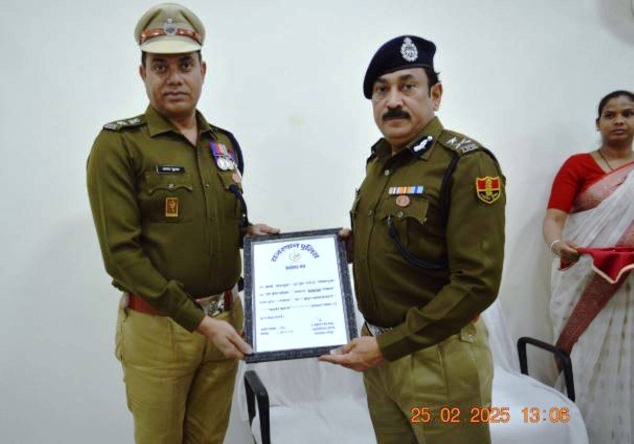 Police personnel awarded Meritorious Service Medal in Udaipur