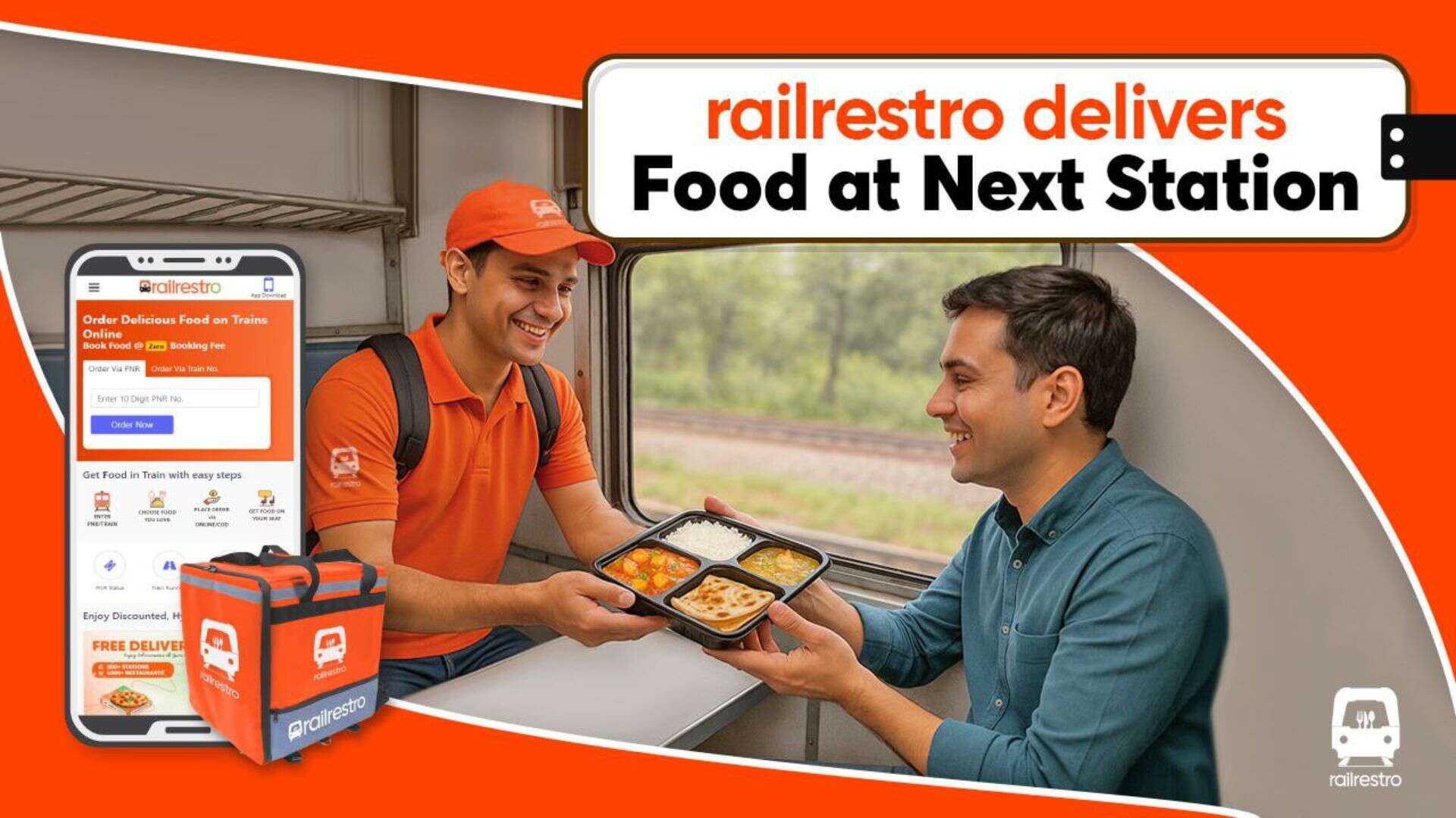 Hungry on Train? RailRestro Delivers Food at Next Station