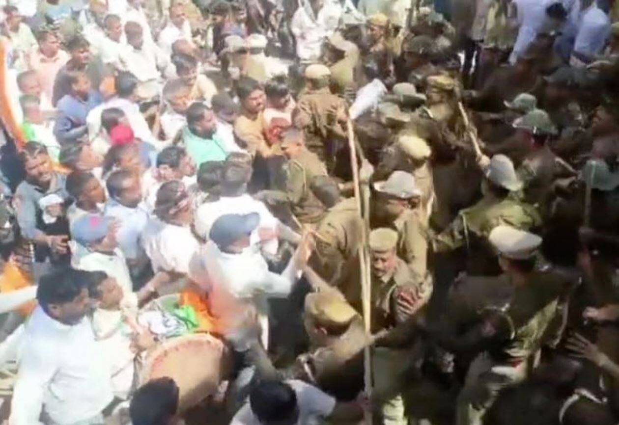 Congress MLA and 400 others booked for obstructing police discharging ...