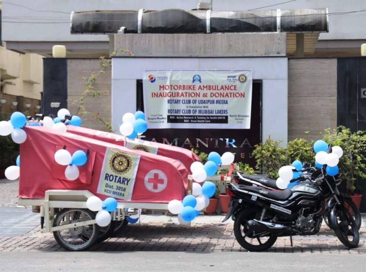 Motorbike Ambulance will bring aid to remote areas patients