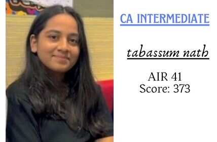 Udaipur CA aspirant Tabassum Nath secures AIR 41 in CA Intermediate ...