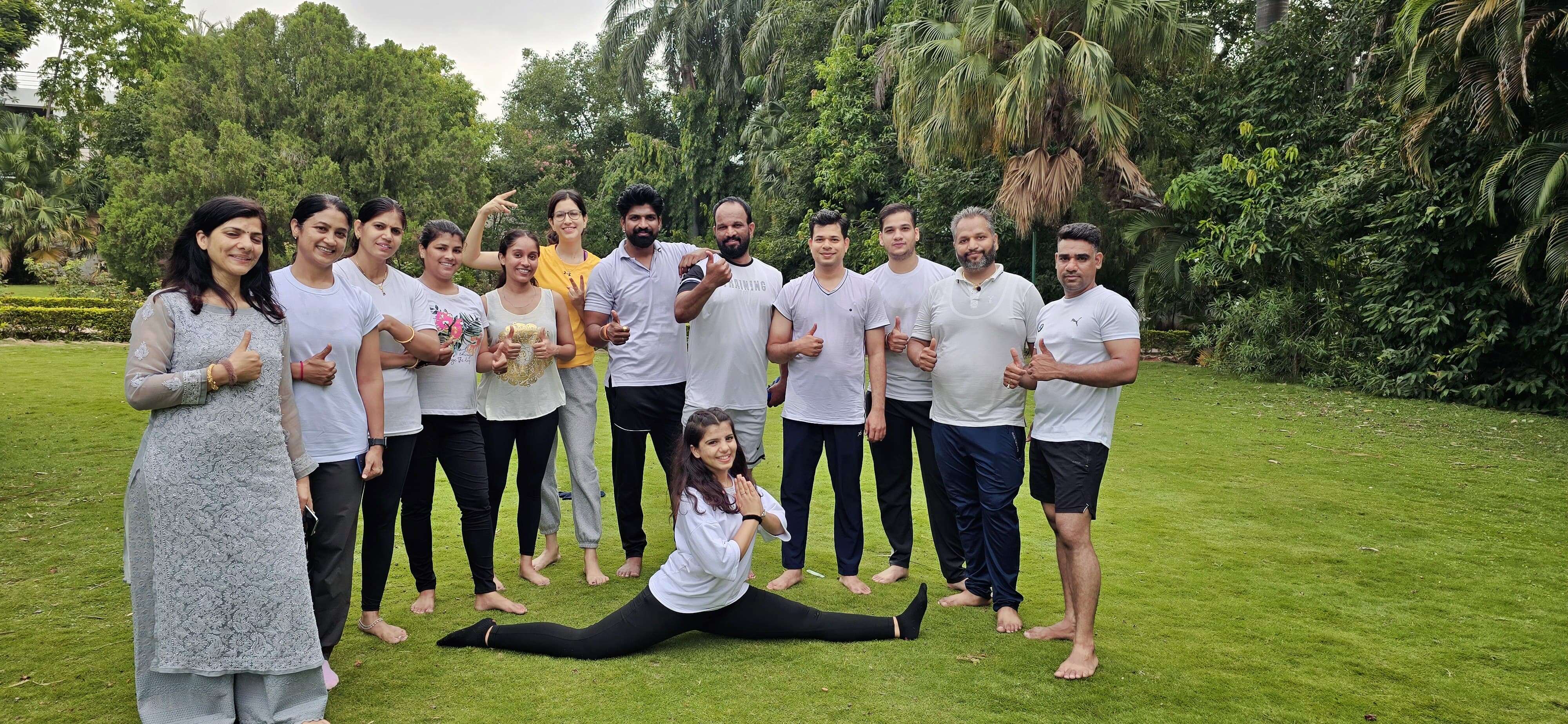 International Yoga Day at Udaipur Arth Skin and Fitness Yoga team ...