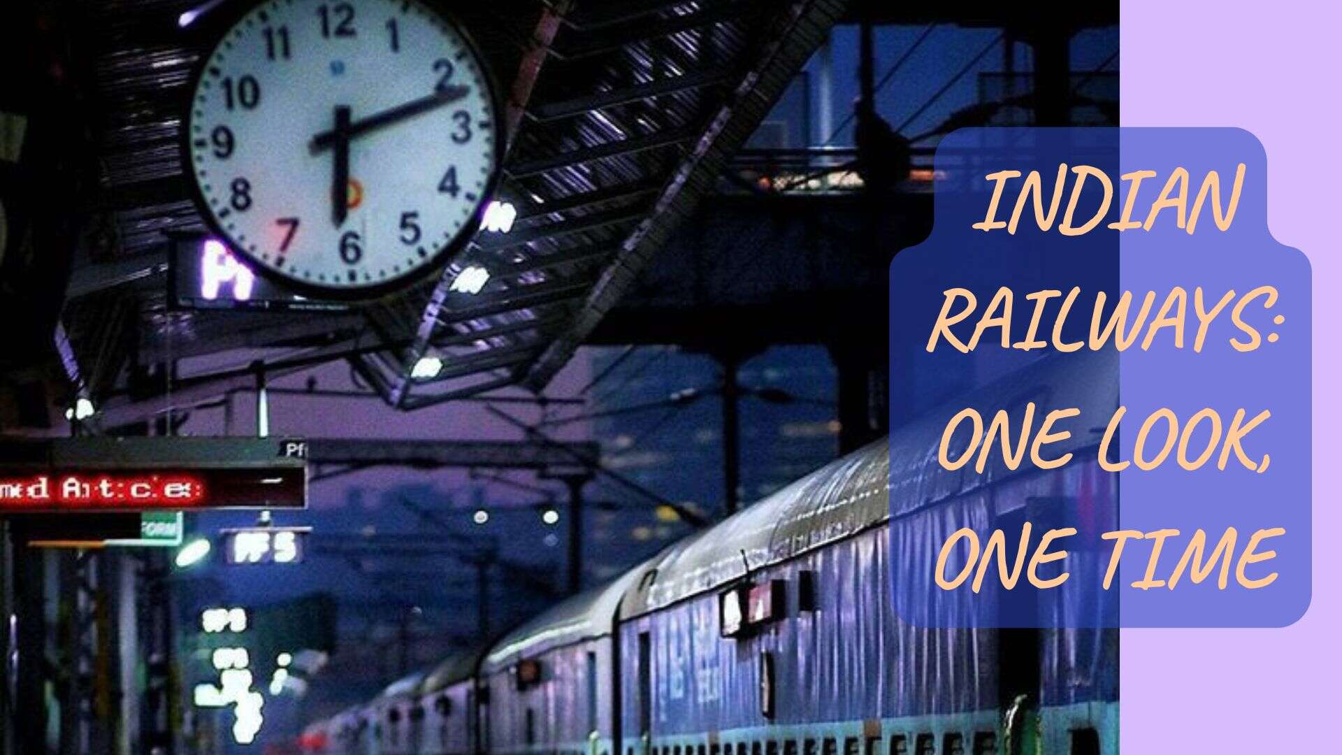 Railways Invites Designs for Digital Clocks