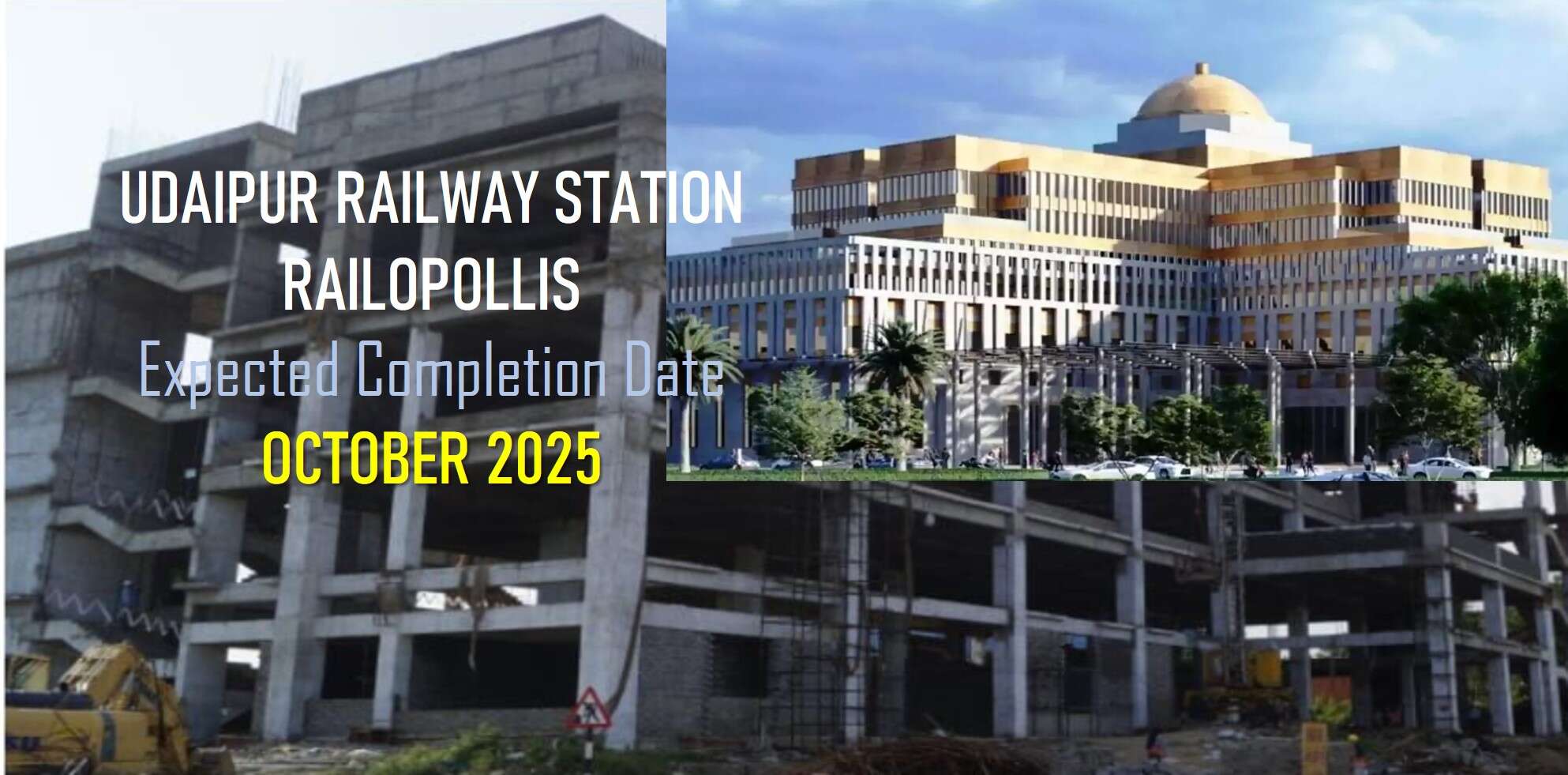 The Redevelopment Work on the Udaipur Railway Station Railopollis is in ...