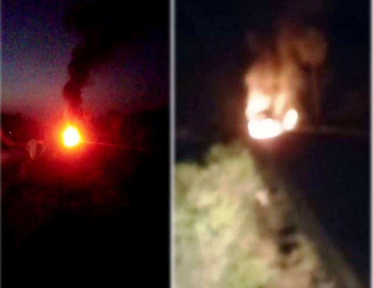 Army Truck catches fire, panicked the situation at Udaipur-Pindwara Higway