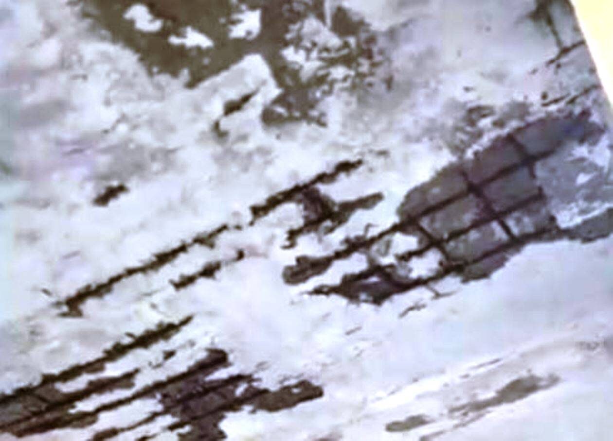 Plaster of dilapidated ceiling collapses at Upratta school