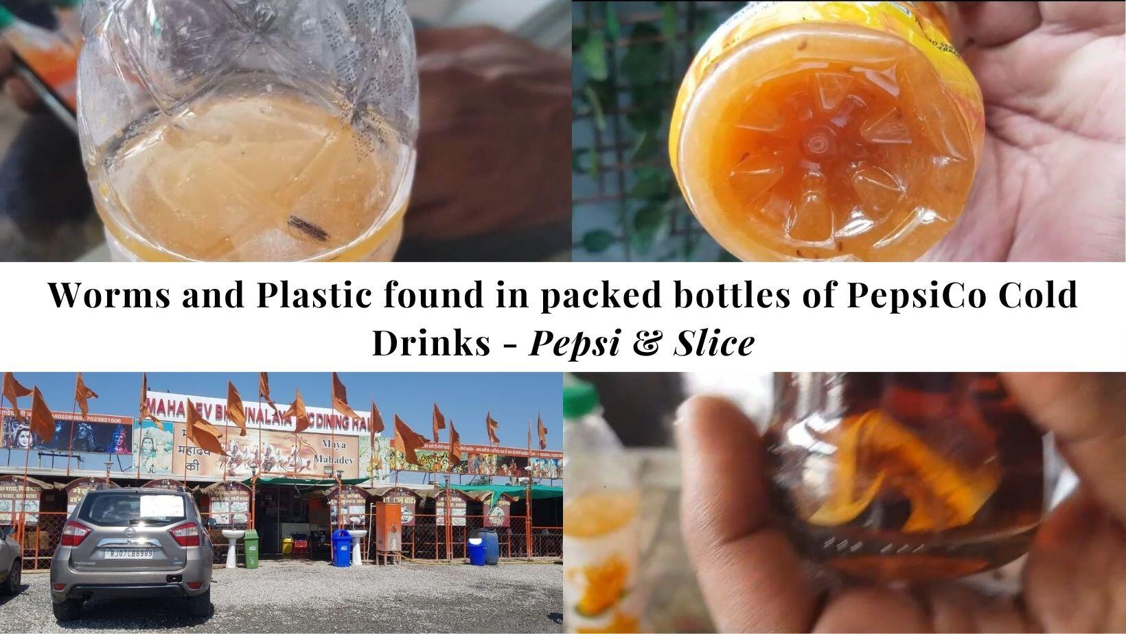 Some Packed Bottles of Slice and Pepsi, both products of PepsiCo were ...