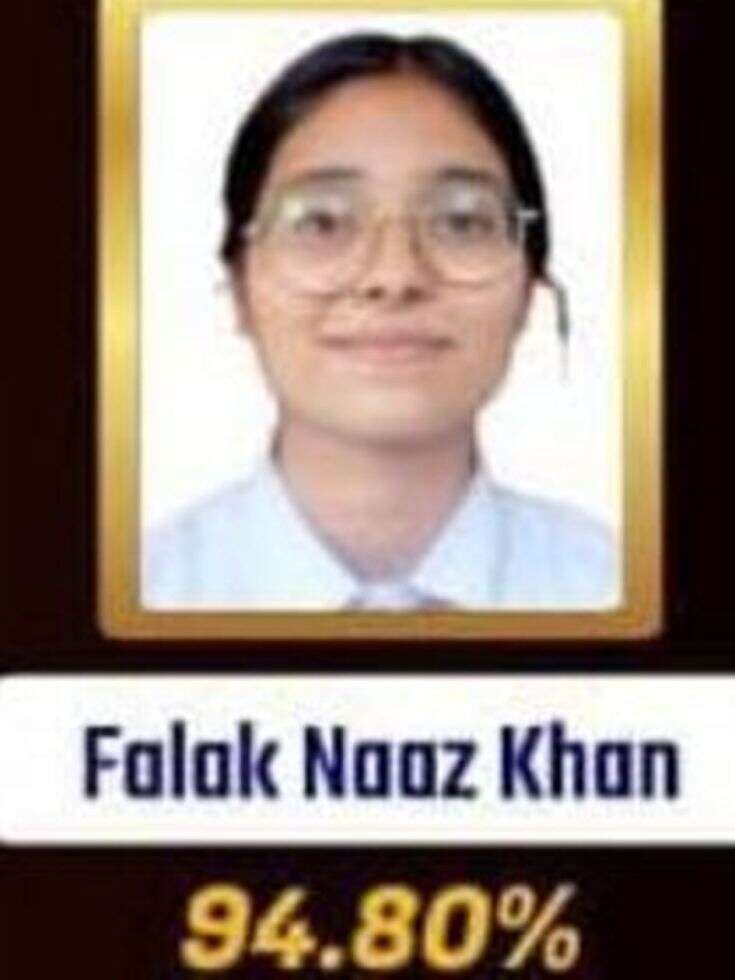 Falak Naaz Khan of Udaipur scored 94.80% in class 12th Board exams 2023
