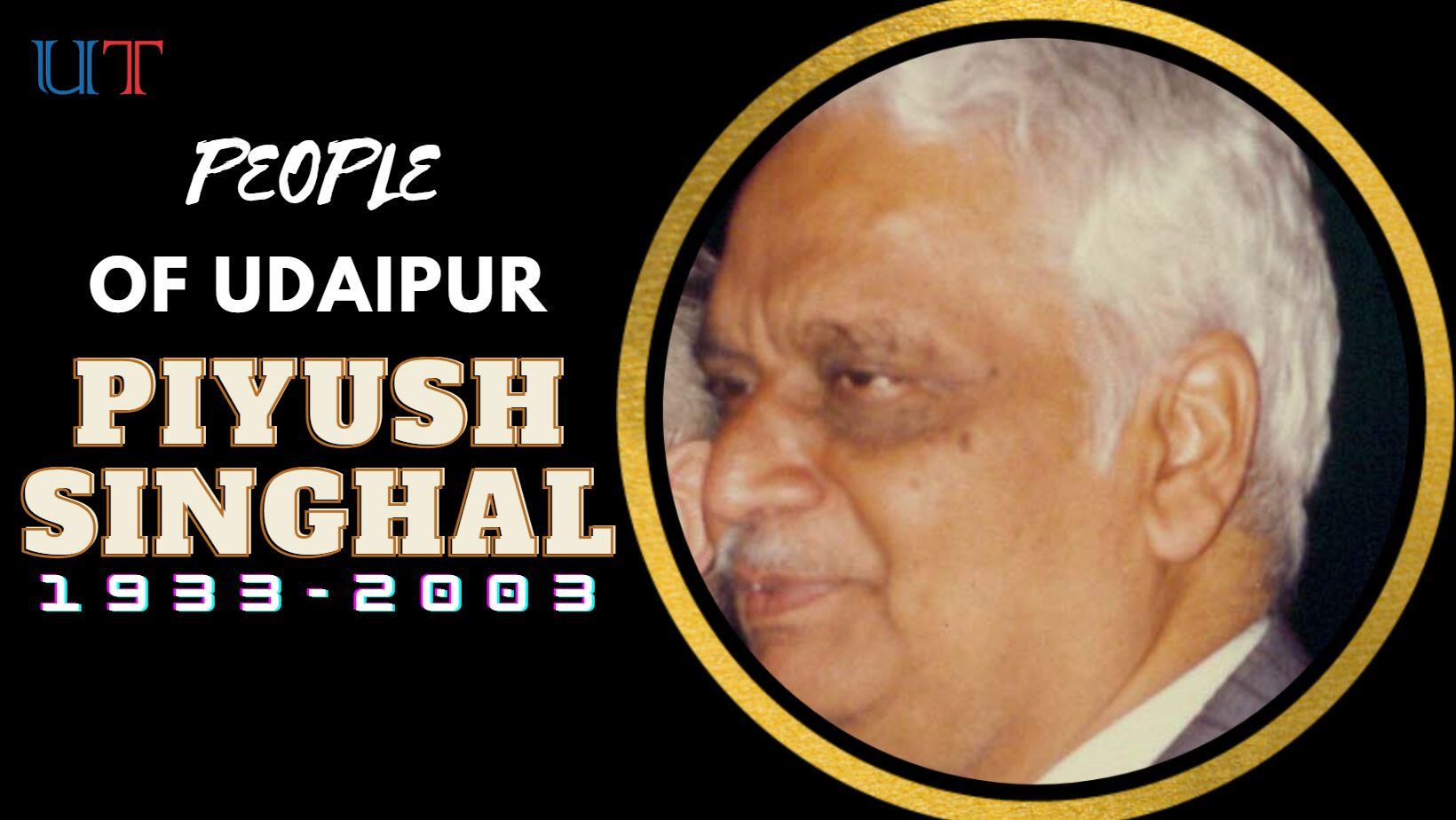 People of Udaipur series Late Piyush Singhal Founder of Lipi Data Systems Ltd Udaipur, pioneer ...