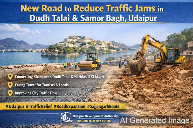 New Road from Khanjipeer to Haridas Ji Ki Magri to Ease Traffic Woes
