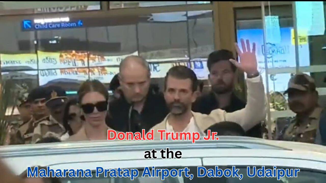 Donald Trump Jr Arrives in Udaipur for Netra Mantena & Vamsi Gadiraju’s ...