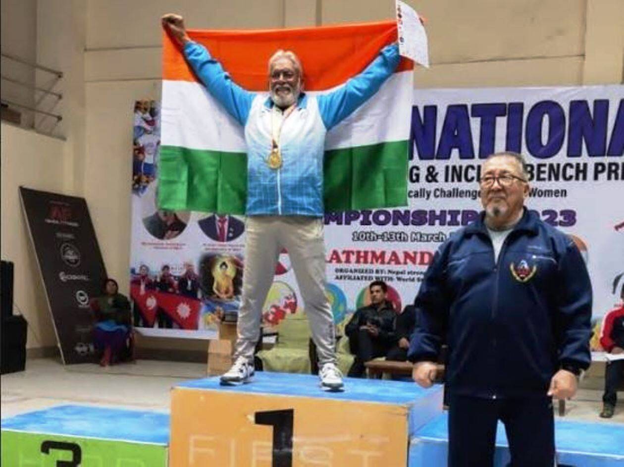72-year-old Harish Chawla won gold and bronze medals