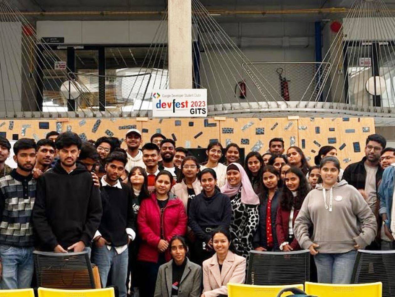 Devfest 2023 organized sponsored by Google Developer students club at GITS
