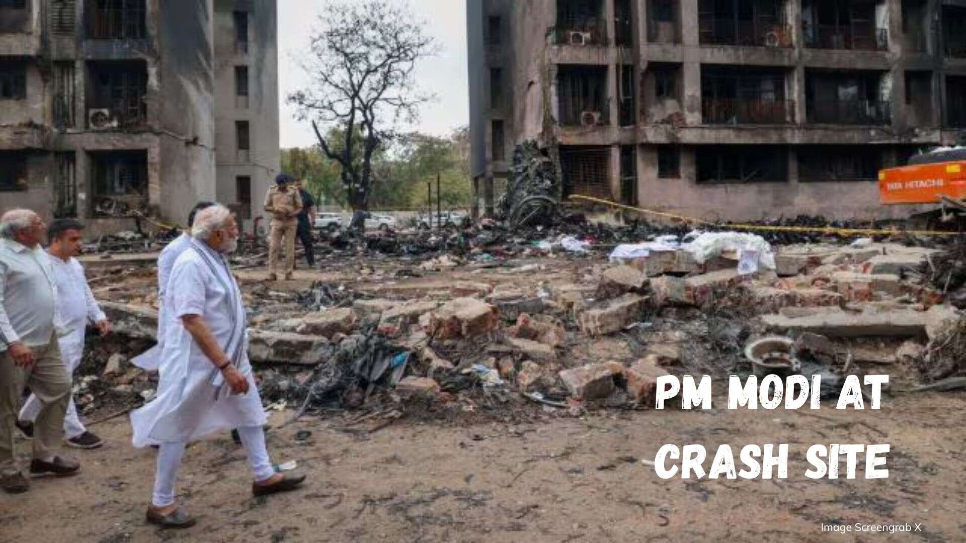 PM Modi Visits Ahmedabad Air Crash Site