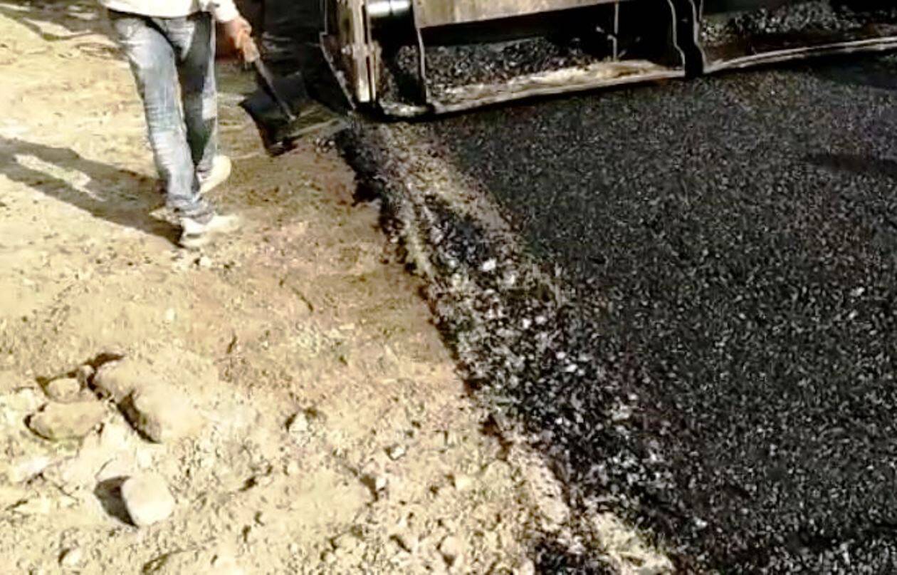 The flying dust of corruption on Rajsamand's Gaurav Path Bagol Bypass Road