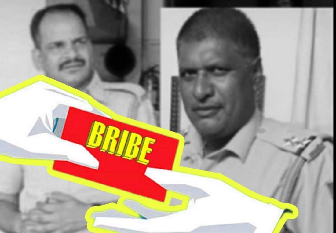 Police officer accused in bribe case absconding