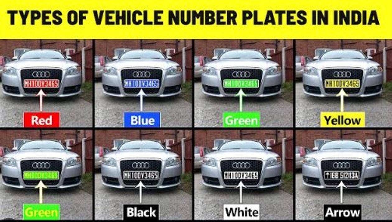 Meaning Behind Various Number Plate Colours in India